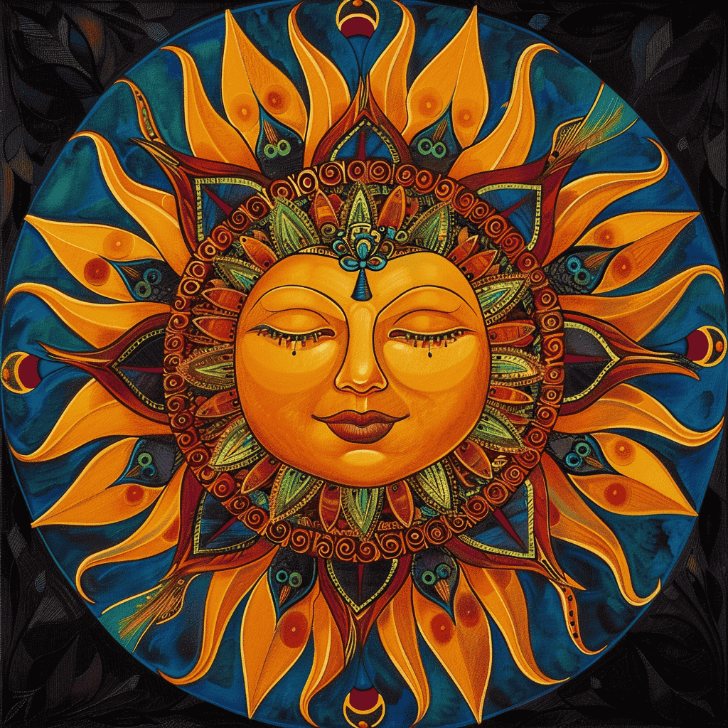 Aurinko Mandala | Diamond Painting – Happydiamondpainting.fi